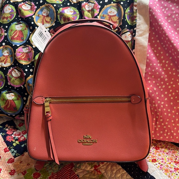 Coach | Bags | Beautiful Salmon Colored Coach Backpack Never Used Still ...